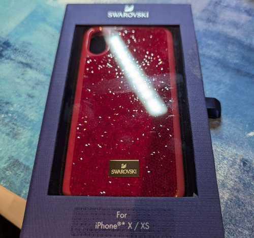 Swarovski чехол ipone x xs red
