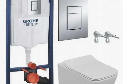 Инсталляция grohe и унитаз