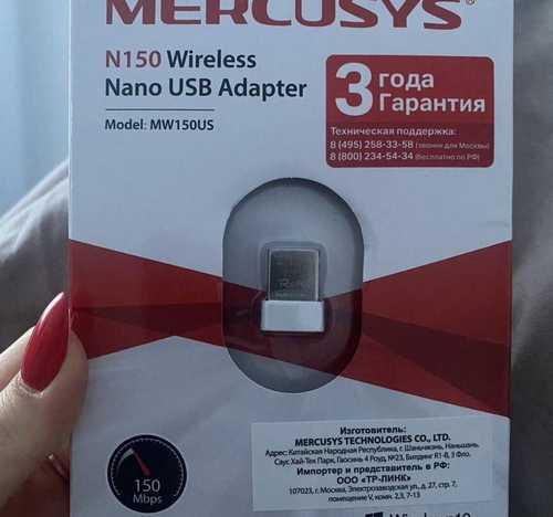 Wifi адаптер mercusys N150