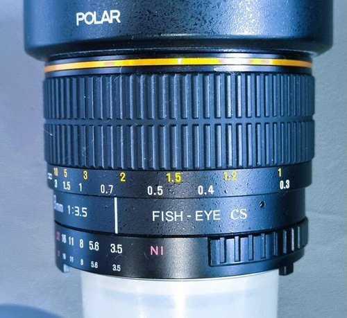 Объектив Polar 8 mm f/ 3.5 FishEye CS (Nikon F)