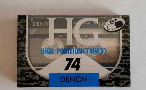 Аудиокассета Denon, новая, запечатанная