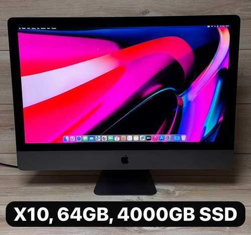 Суперстанция iMac 27 PRO, X10 CPU, 64GB и 4TB SSD