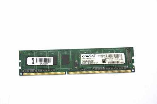 Модуль памяти dimm DDR3 4Gb 1600Mhz Crucial