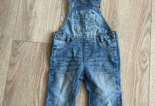 Комбинезон детский джинсовый 74-80