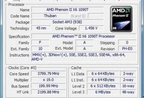 AMD Phenom II x6 1090T