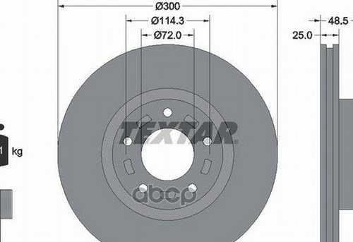Диск тормозной mazda 3 03- перед.вент. (с покры