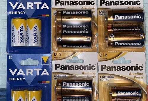 Батарейки panasonic, varta