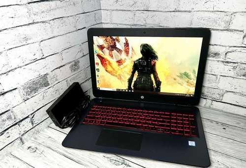 Игровой ноутбук 15.6" HP OMEN 15-ax232ur, 1120 ГБ, Core i5-7300HQ, RAM 16 ГБ, GeForce GTX 1050 4 ГБ