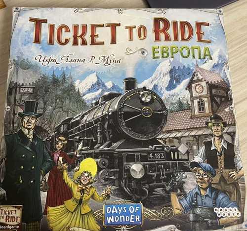 Ticket to ride европа настольная игра