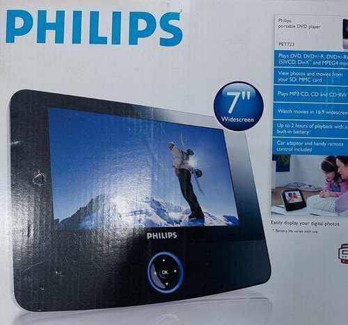 Philips портативный dvd плеер