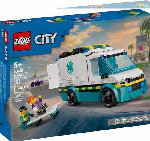 Конструктор lego City 60451 Скорая помощь