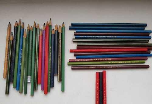 Цветные карандаши СССР, есть химические