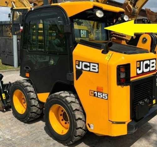 Стекло Jcb Eco Robot 155/255/260 кузовное заднее (закаленное)