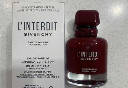 Givenchy l'interdit eau de parfum rouge ultime