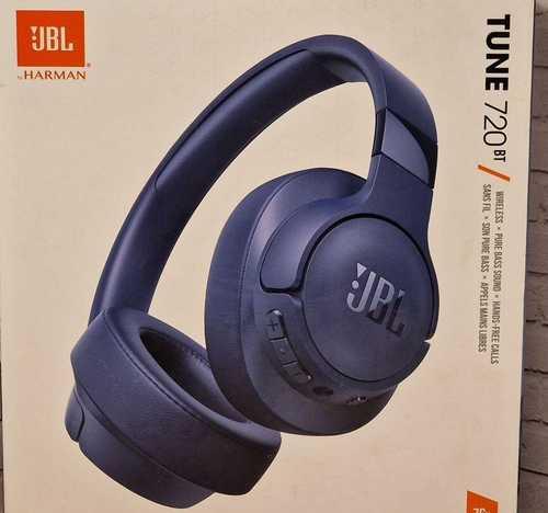 Беспроводные наушники JBL tune 720BT, синий