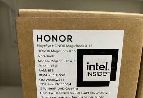 Ноутбук Honor MagicBook X 15 i3/8/256GB Space Grey