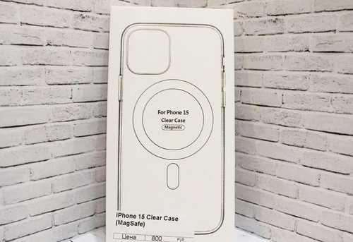 Чехол на iPhone 15 Clear Case с MagSafe