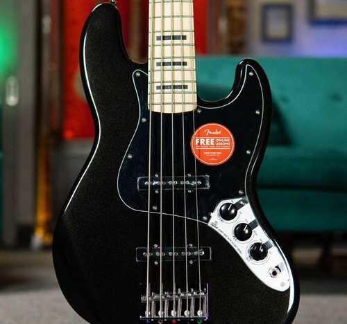 Squier Affinity Active J-Bass V MN Black Metallic