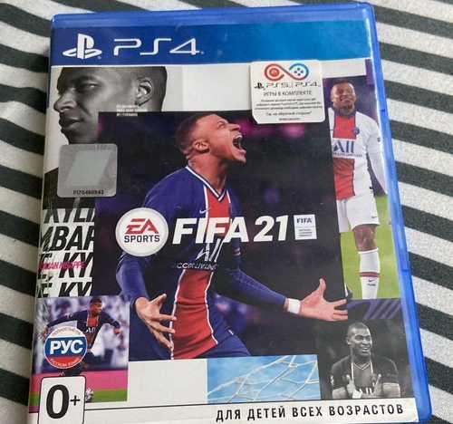 Диск ps 4 fifa 21