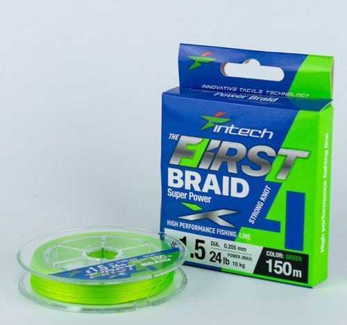 Шнур плетеный Intech First Braid X4 150m #1.5 / 0