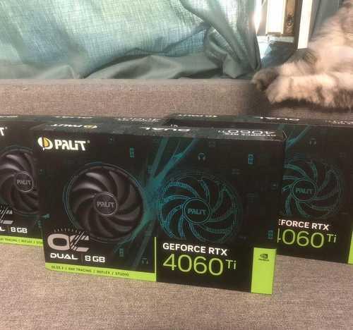 Видеокарта palit GeForce RTX 4060 Ti dual OC 8G