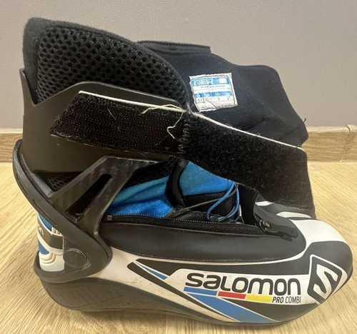 Лыжные ботинки salomon pro combi 42 р