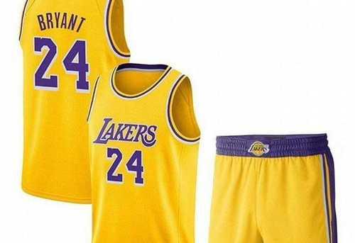 Форма баскетбольная взрослая Lakers, желтая