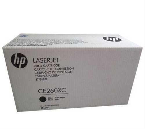 HP CE260XC тонер-картридж черный (тех. упаковка)