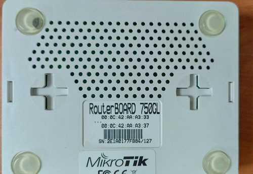 Роутер mikrotik RB 750 gl