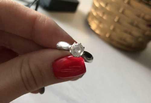 Серебряное кольцо 17.5 размер