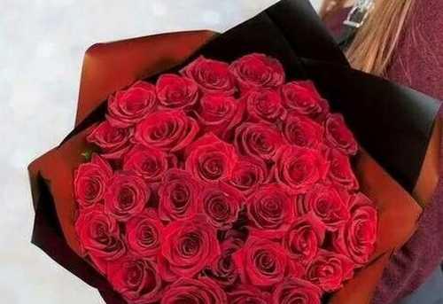 Букет из 25 роз Цветы Розы