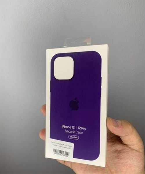 Silicone case iPhone 12 Pro MagSafe Amethyst
