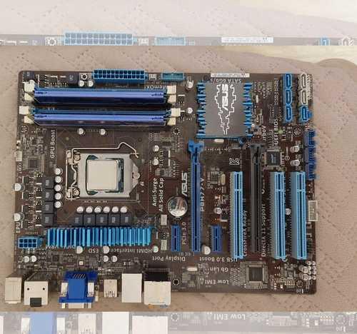 Комплект Intel core i5-3470, asus p8h-77v, память