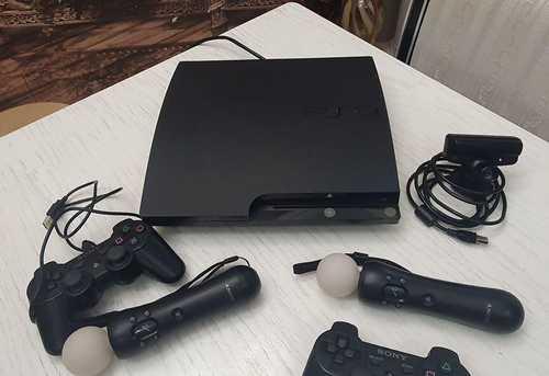 Sony Playstation 3 + полный комплект для 2 игроков