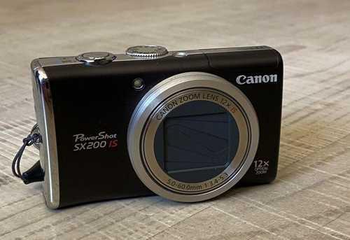 Компактный фотоаппарат canon sx200 is