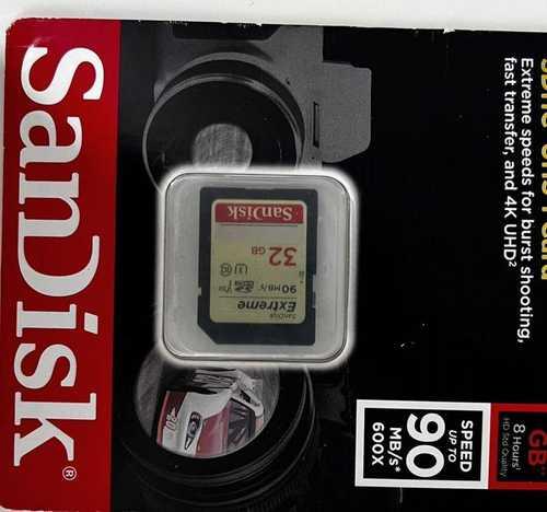 Карта памяти Extreme SanDisk sdhc 32GB