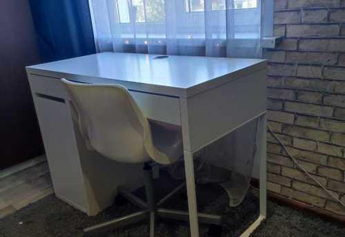 Письменный стол IKEA mikke белый