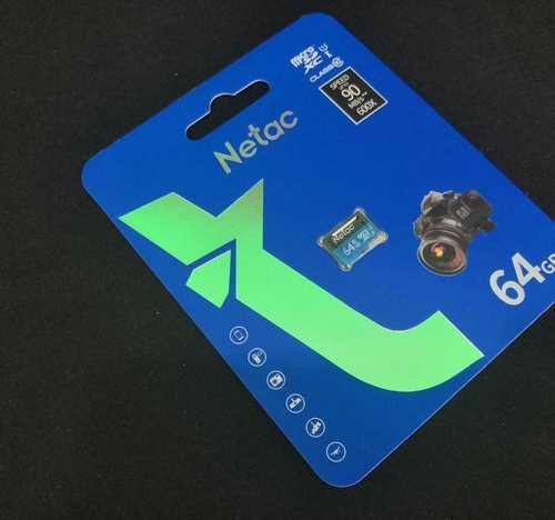 Карта памяти micro sd 64 Gb Netac