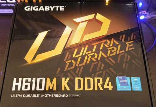 Материнская плата Gigabyte H610M K DDR4 (новая)