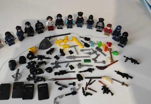 Lego оружие и минифигурки