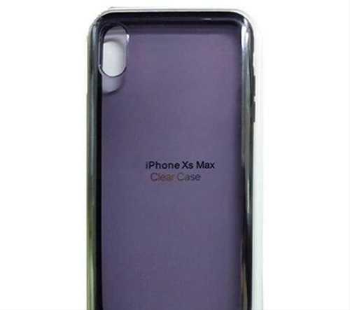 Чехол Clear Case пластиковый для iPhone X/XS, темн