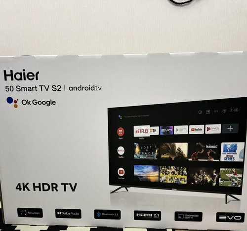 Телевизор Haier 50 SMART tv s2 4K HDR