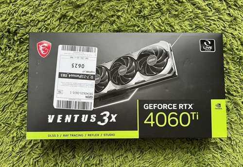 Видеокарта MSI GeForce RTX 4060 Ti ventus 3X 8 гб