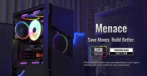 Корпус для пк Aerocool Menace Saturn frgb (ATX)