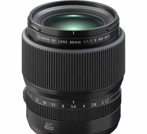 Fujifilm GF 80mm f/1.7 R WR Black