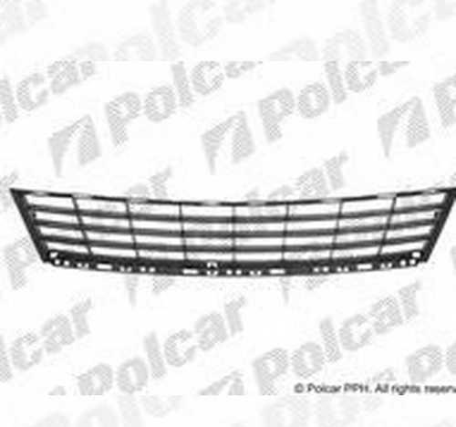 Решетка в бампере перед для renault clio III (R0/1) 05.09- диски 16&quot;