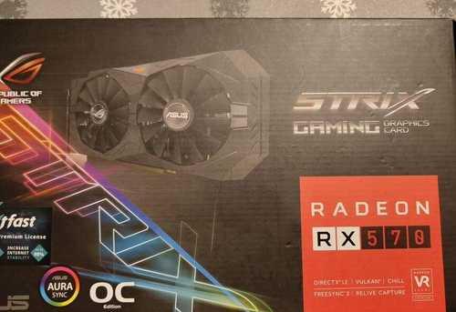 Продам rx570 asus Rog strix 4gb