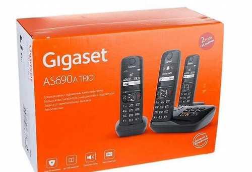 Радиотелефон Gigaset AS690A Trio RUS, черный