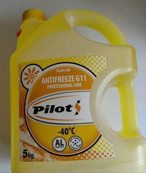 Антифриз pilots-40 G11 5л желтый