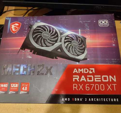 Видеокарта MSI AMD Radeon RX 6700 XT mech 2X OC